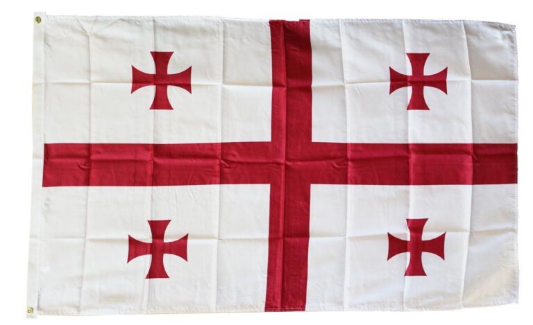 Bandera Medieval Cruzados Templarios (Georgia) – Planeta Medieval